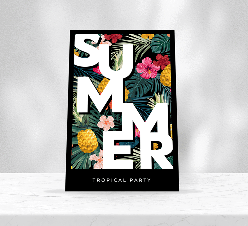 Counter Card with Easel Back